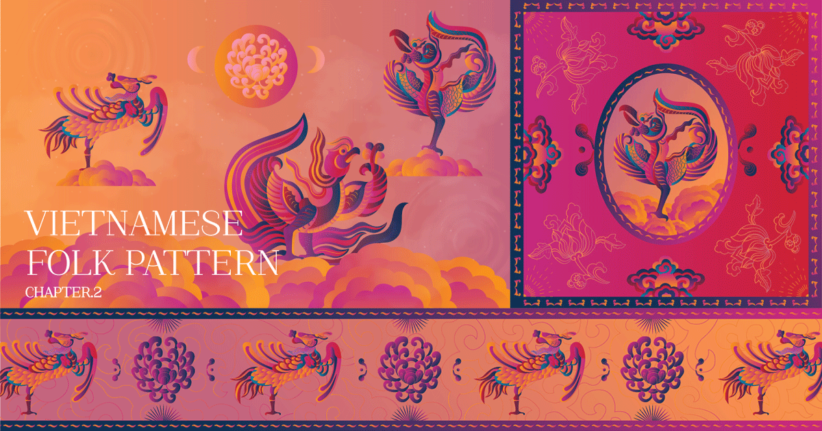 iDesign | Tải miễn phí bộ pattern dân gian Việt Nam của Hiền Nguyễn