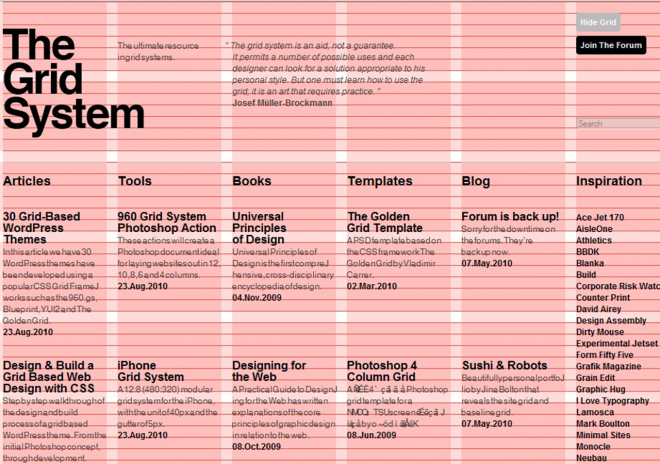 iDesign | Năm bước đơn giản để thiết kế các hệ thống lưới Grid System